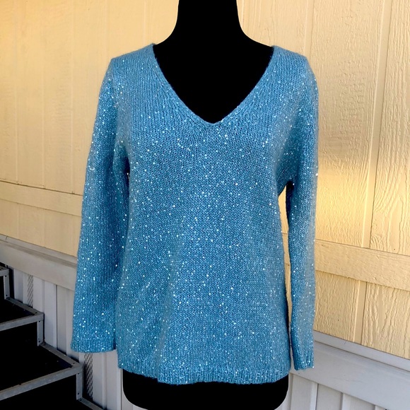 Joe Fresh | Sweaters | Pretty Tiny Sequin Sweater Made In Bangladesh ...